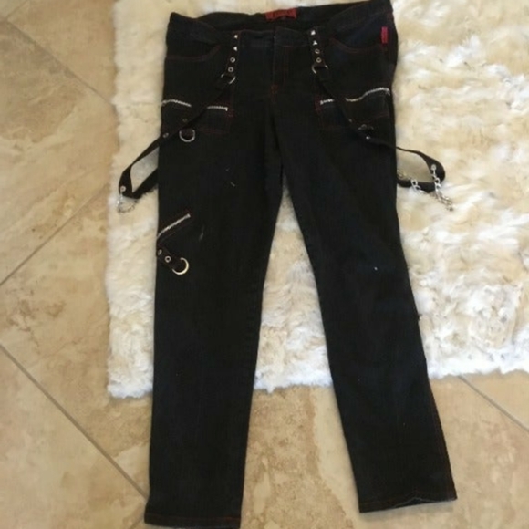 Tripp nyc | Pants & Jumpsuits | Tripp Vintage Y2k Bondage Pants Black ...